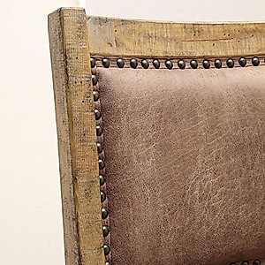 Furniture of America Burton Dining Chair, Rustic Pine