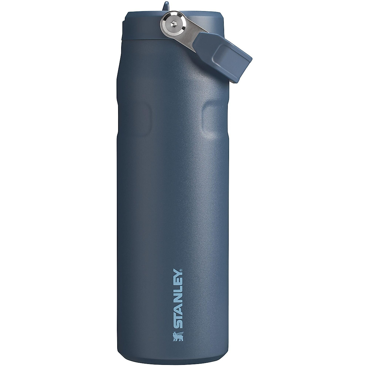 Stanley IceFlow Flip Straw 2.0 Water Bottle 24 OZ | Built-In Straw with Larger Opening | Lightweight & Leak-Resistant | Insulated Stainless Steel | BPA-Free | Navy