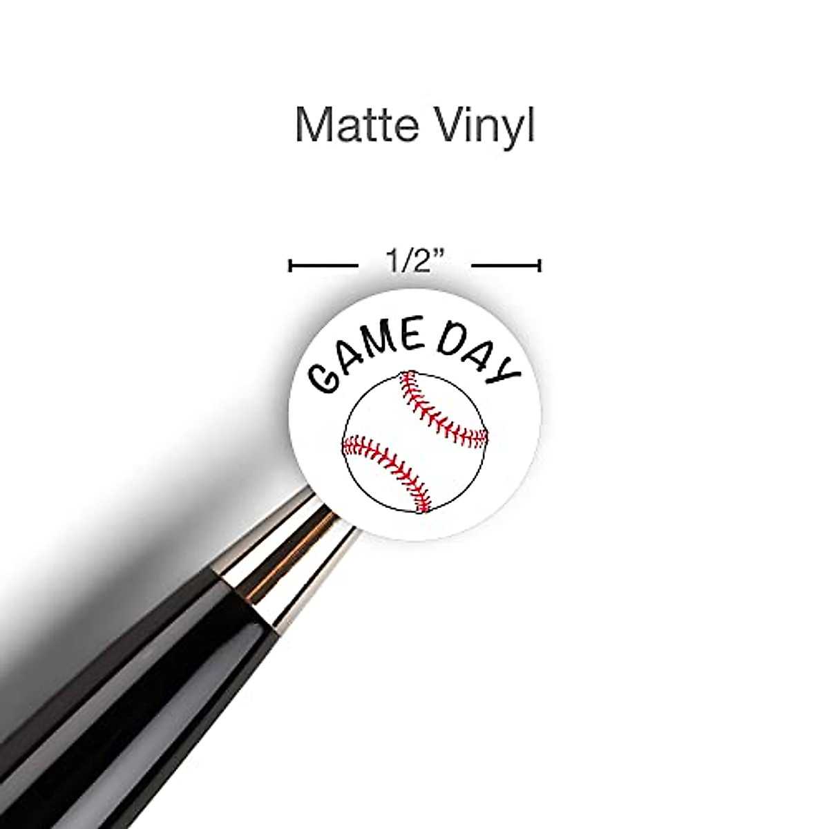 Baseball Planner Sticker / 54 Fun Vinyl Stickers (1/2”) / Sports Exercise Fitness Health Workout Game Reminder/Essential Productivity Life/Bullet Bujo Journal (1 Sheet, Baseball, Matte Vinyl)