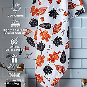 Cotton Carnival Kitchen Towels, 100% Ring Spun Cotton Tea Towels, Highly Absorbent Dish Towels, French Stripes, Farmhouse Flour Sack Tea Towels, Pink & White, Pack of 6 Kitchen Towels