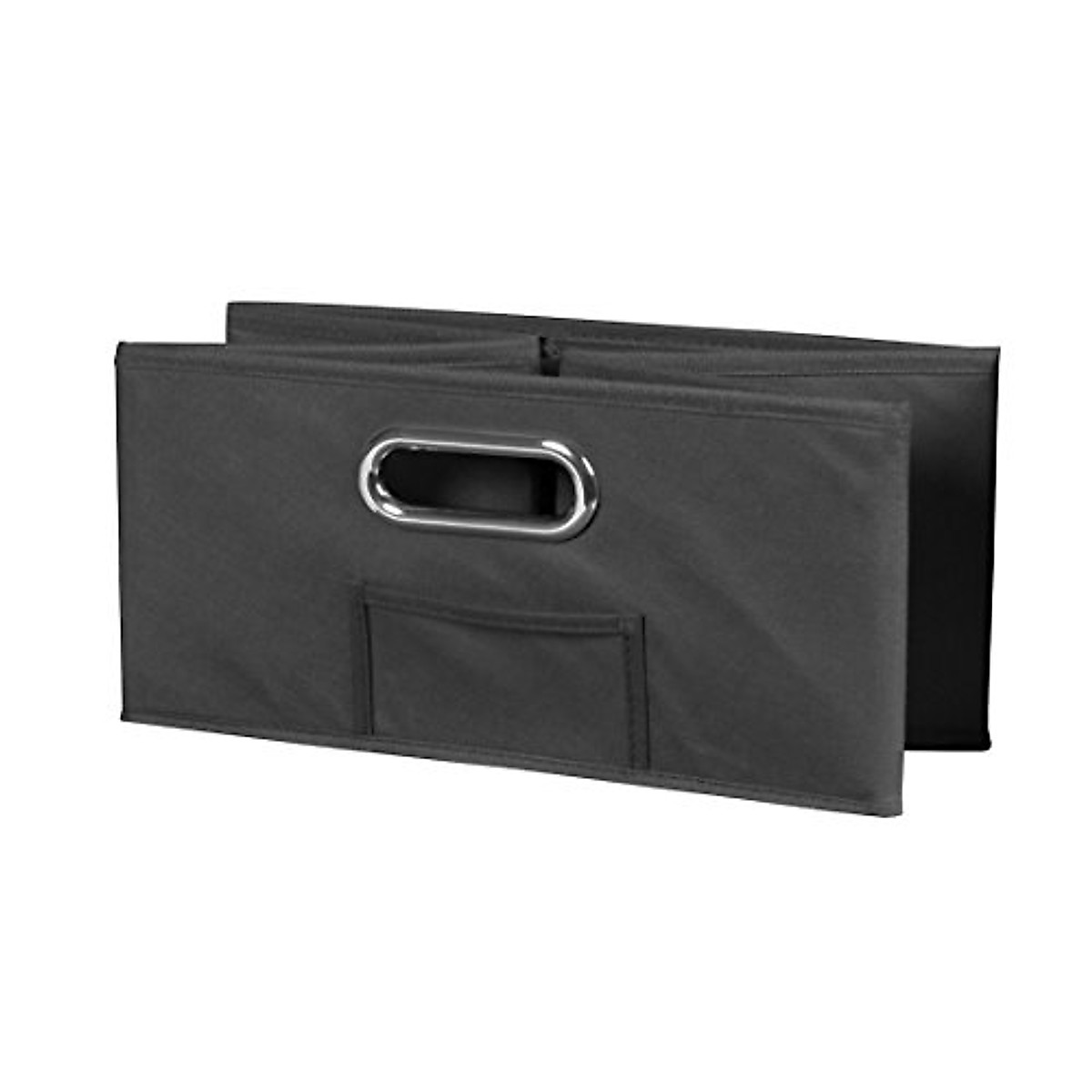 Cheer Home Storage Foldable Fabric Low Square Storage Bin- Grey