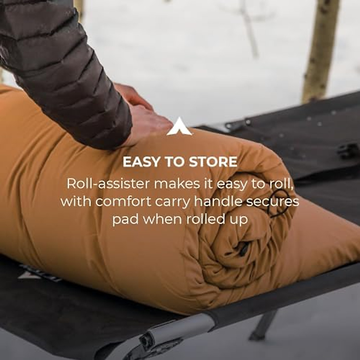 TETON Sports Adventurer Camp Pad; Sleeping Pad for Car Camping Brown, Adventurer/75" x 24" x 2"
