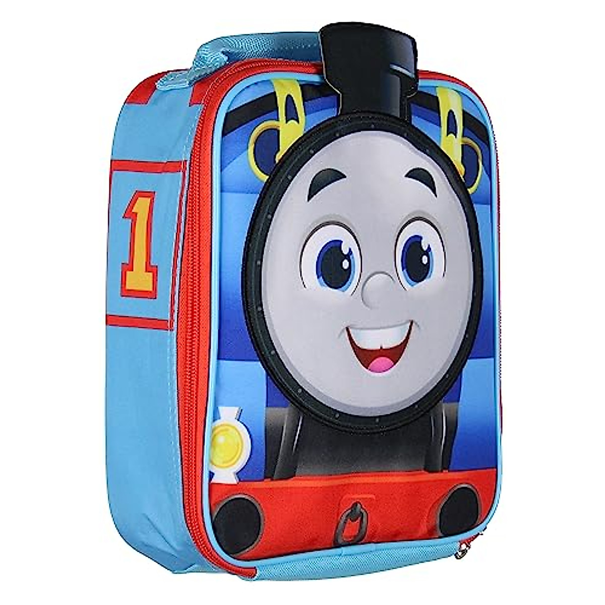 AI ACCESSORY INNOVATIONS Thomas The Train Kids Lunch Box 3D Engine Insulated Lunch Bag Tote For Hot And Cold Food, Drinks, And Snacks