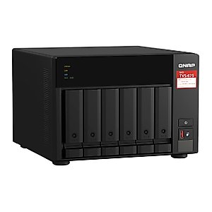 QNAP TVS-675-8G-US 6 Bay High-Speed Desktop NAS with ZhaoXin KX-U6580 8-core CPU, 8GB DDR4 Memory and 2.5GbE (2.5G/1G/100M) Network Connectivity (Diskless)