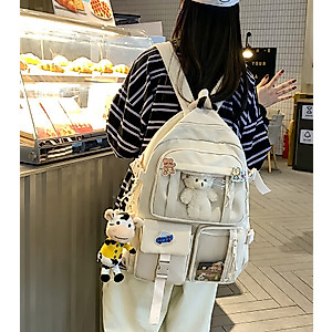 Micjcit College Student Backpack Waterproof And Wear-Resistant Leisure Business Sports Backpack Computer Bag Free Doll