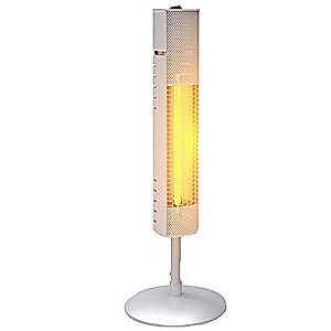 SUN RDPP 110v Outdoor Patio Heater, 1500w Electric Outdoor Heaters, 1s Fast Heating & IP65 Waterproof & Anti-Dump, for Garden Patio Garage Backyard