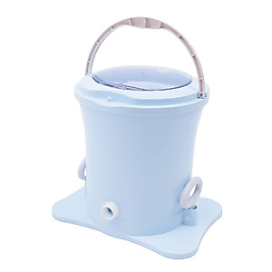 Mini Manual Clothes Dryer, Foot Powered Washing Machine, Manual Draw Cord Spin Dryer, Compact Washer Dehydrator for Home, Dorm, Apartment, RV, Travel, Outdoor Use