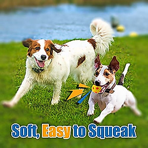 Wieppo Soft Squeaky Dog Ball 2.56”, Latex Squeaky Dog Toys for Medium Dogs and Small Dogs to Fetch, Chase 3pcs