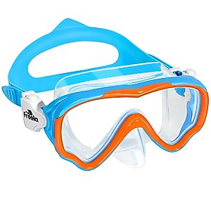 Freela Goggles Swim Goggles Swimming Goggles for Kids 6-14 4-7 8-12 Kids Swim Goggles with Nose Cover Snorkel Mask Snorkeling Gear Diving Dive Mask Youth Girls Boys Junior Water Pool Beach Open Water