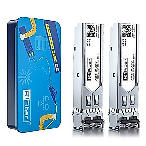 1.25G Multimode SFP LC Module, 1000Base-SX SFP Transceiver, MMF 850nm, 550m, DDM, for Netgear AGM731F, Mikrotik S-85DLC05D, Ubiquiti UniFi UF-MM-1G, Intel and More, 2 Pack