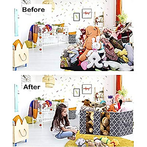 Large Capacity Clothes Storage Bag 100L/3Pack，Storage Bags for Clothes Blanket Storage Bags with Reinforced Handles for Comforters, Blankets,Sturdy Zippers, Clear Window,Grey