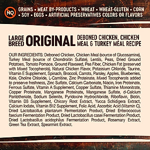 Wellness CORE Grain-Free High-Protein Large Breed Adult Dry Dog Food, Made in USA with Real Chicken & Natural Ingredients, With Glucosamine & Chondroitin to Support Joint Health (26-Pound Bag)