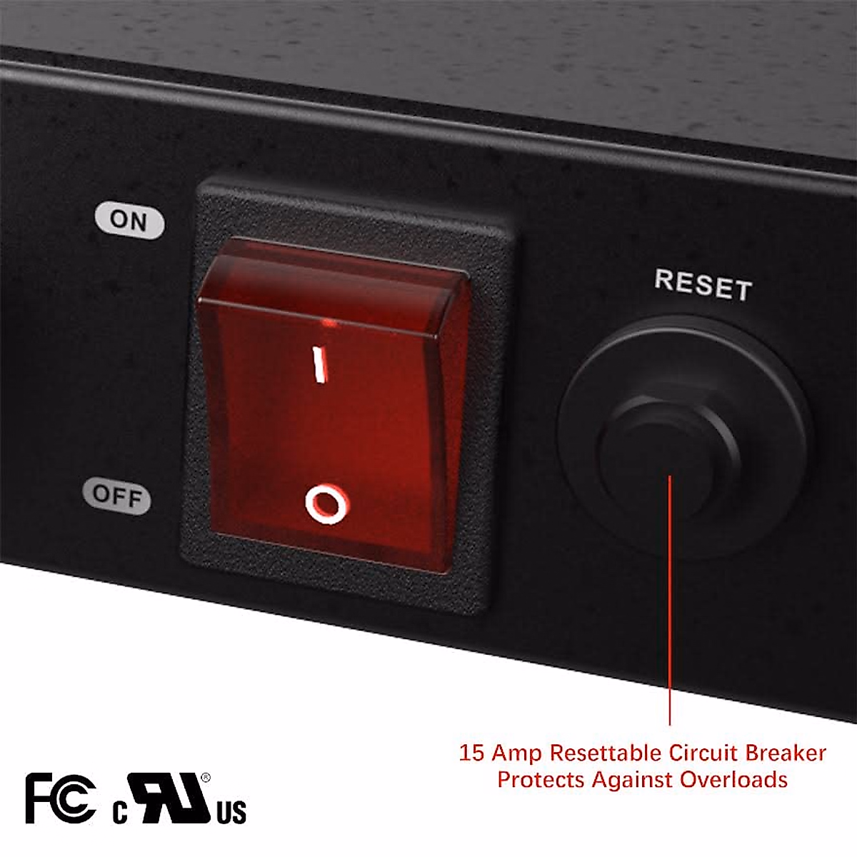 Clear Power 11-Outlet 2160J Rackmount Surge Protector PDU w/LED Lights & 10ft Cord, CPPDU511