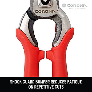 Corona BP 7100D Forged DualCUT Bypass Hand Pruner, 1-Inch Cut, Steel