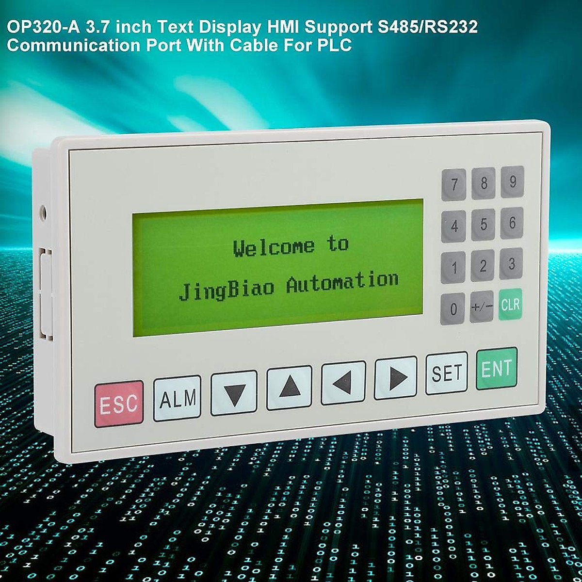 OP320-A 3.7 inch Text Display HMI Support S485/RS232 Communication Port With Cable For PLC
