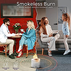 Tabletop Fire Pit, Includes 2 Extending Marshmallow Roasting Sticks, Indoor Fire Pit Bowl, Smokeless Fire Pit, Home Smores Maker, Mini Personal Fireplace, Outdoor Portable Fire Pit for Patio Decor