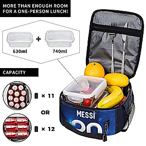 Lionel Paris Psg #30 Messi 2021 Meal Bag Insulated Lunch Bag Waterproof Reusable Lunch Box Ice Packs For Lunch Bags