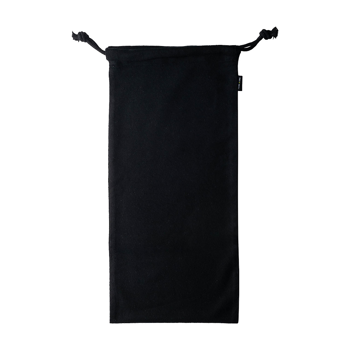 Shoe Dust Bags - 4 Pack Black Duster Flannel Single Shoe Pouch with Drawstring Closure, Washable Breathable Cotton Fabric Cloth for Travel, Home, Luggage, Handbags, Storage, Accessories - 8x17