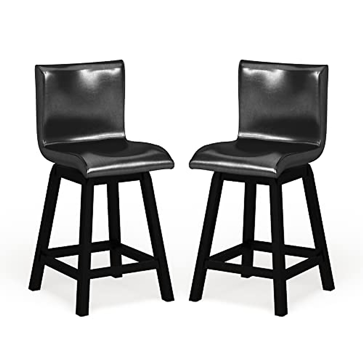 Furniture of America Hurley Morley 6-Piece Pub Dining Set, Black