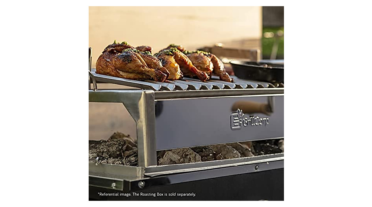 Grillcorp Stainless Steel Grill: Portable Lift System BBQ