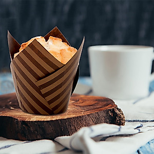 Lawei Set of 300 Tulip Cupcake Liner - Baking Paper Cups Muffin Liners Wrappers for Weddings, Birthdays, Baby Showers