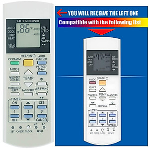 RCECAOSHAN Replacement for Panasonic Air Conditioner Remote Control A75C2913 CWA75C2913