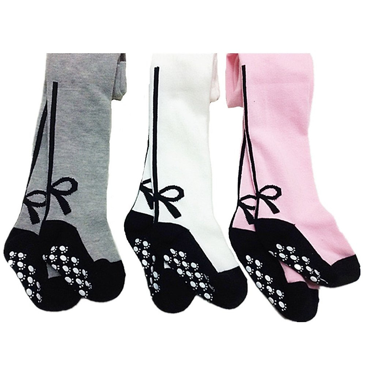 Baby Girl's Tights Stockings Non-skid Toddler Leggings Pants by Toptim (12-24M) 3 pack