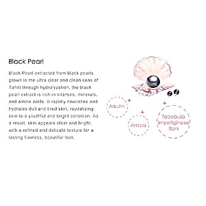 My Beauty Diary-Black Pearl Brightening Facial Mask, Intense Brightening and Ulta Hydrating, Rich Nutrition to Revitalize Dull Skin (8 Combo Pack)