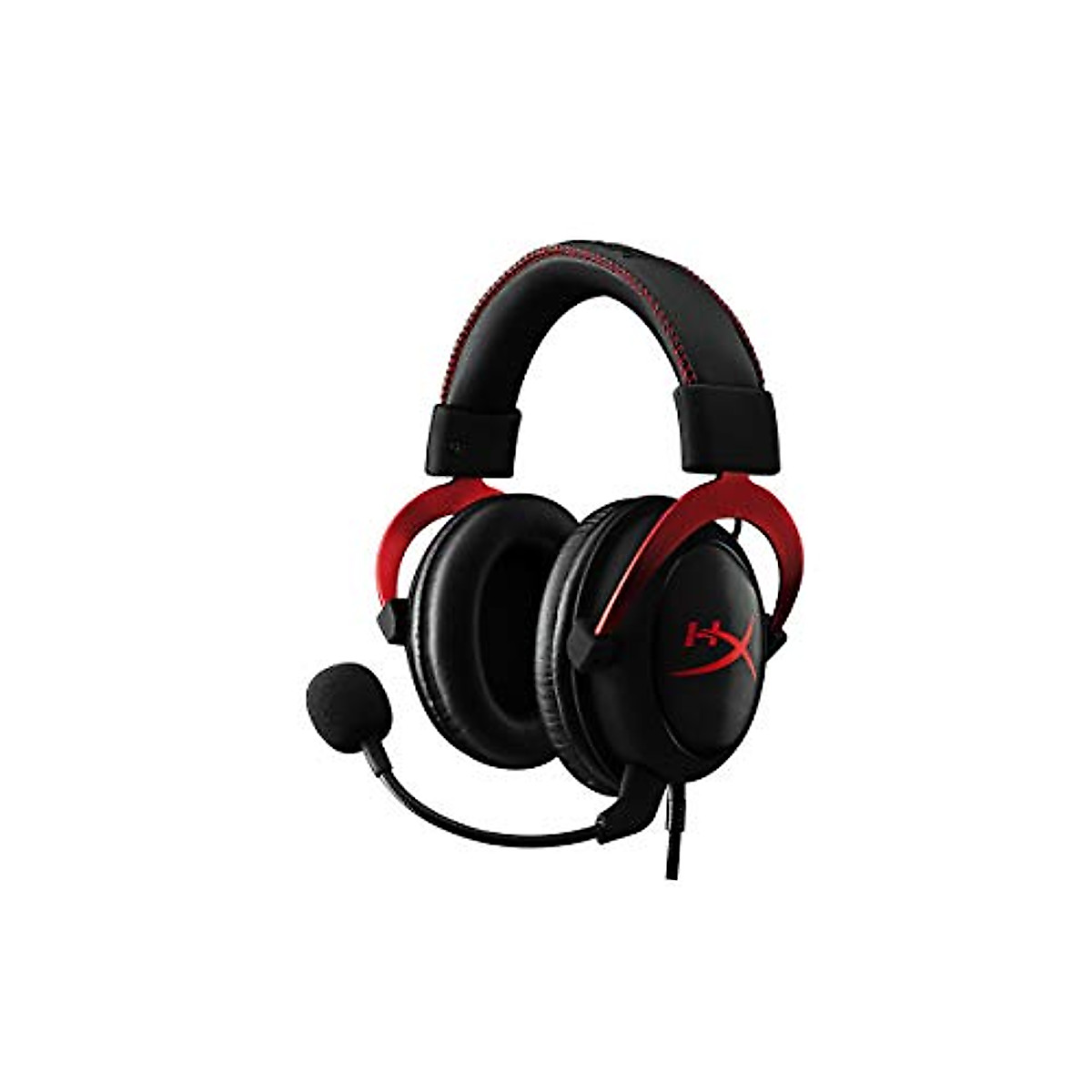 HyperX Cloud II Gaming Headset - Red (KHX-HSCP-RD) with HyperX Pulsefire Surge - RGB Wired Optical Gaming Mouse, Pixart 3389 Sensor up to 16000 DP - Black - Bundle