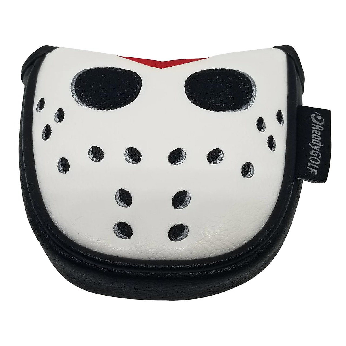ReadyGOLF Hockey Goalie Mask Embroidered Putter Cover - Mallet