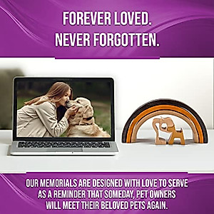 Capti Rainbow Bridge Dog Memorial Gifts, Cat Memorial Gifts - I'll Meet You at The Rainbow Bridge - Pet Loss Gifts, Bereavement, Sympathy Keepsake Dog Mom, Dog Dad for Loss of Pet (Dog and Mom)