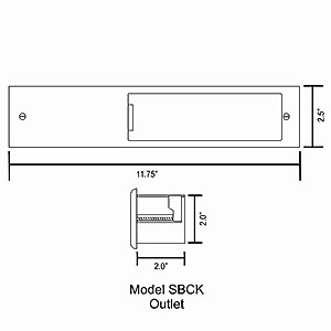 PowerBridge TWO-CK Dual Outlet for TV and Sound-Bar Recessed In-Wall Cable Management System Kit (TWOSB-CK)
