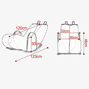 Deluxe Patio Rocking Chair, Comfortable Upholstered Rocking Chair, Weather Resistant, Stationary Rocker Shake Of 105°, Modern Lounge Chair For Front Porch, Garden, Patio, Backyard ( Color : Yellow )