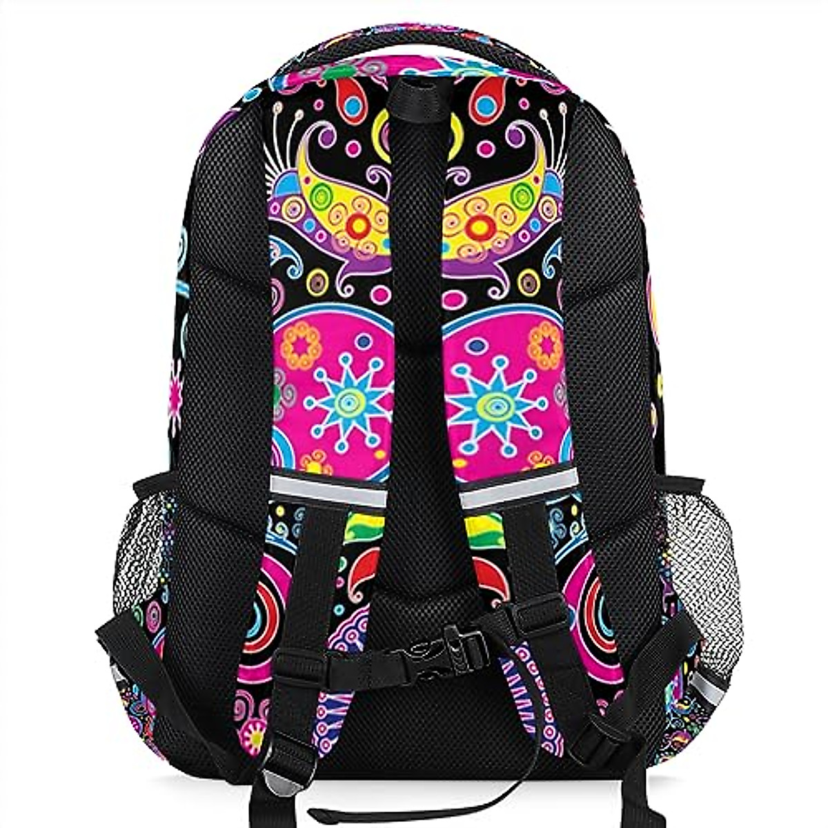 GzLeyigou Tribal Paisley School Backpacks for Boys Girls Ethnic Paisley BookBag for Teen Girls Travel Schoolbag for Boys Girls Middle High school Bookbags