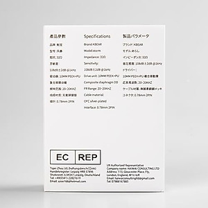 keephifi KBEAR Storm in Ear Monitor Headphones for Singers Musicians, Audiophile, 10mm Strong Magnetic Dynamic Driver Wired Earbuds in Ear Earphone IEM with Detachable OFC Cable (Black No Mic)