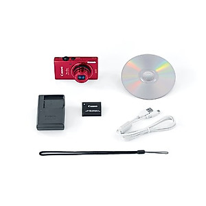 Canon PowerShot ELPH 130 IS 16.0 MP Digital Camera with 8x Optical Zoom 28mm Wide-Angle Lens and 720p HD Video Recording (Red) (Discontinued by Manufacturer)