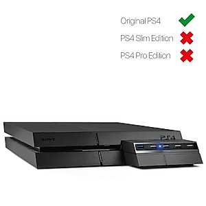 TNP 5 Port USB Hub for PS4 - USB 3.0/2.0 High-Speed Extender Adapter Accessories Expansion Hub Connector Splitter Expander for PlayStation 4 Gaming Console (Not for PS4 Slim, PS4 PRO)