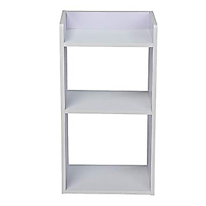 3-Tier Open Shelf Bookcase Simple Floor Bedroom Shelf Creatives Free Combination Small Bookshelf