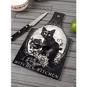 Alchemy Gothic Cat's Kitchen Cutting Board Ceramic Serving Trivet