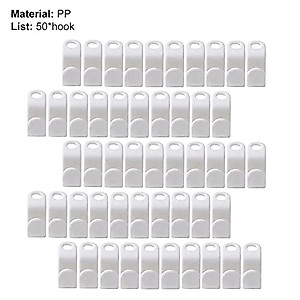 Hawtrytoa 50pcs Space Saving Clothes Hanger Connector Hooks Super Space Saving for Closet Coat Hooks for Hanging,Thicken Space Saving Hangers Clothes Hangers Space Savers (50 White)