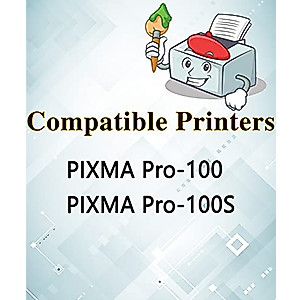 MM MUCH & MORE Compatible Ink Cartridge Replacement for Canon CLI-42 CLI42 CLI 42 for Pixma Pro-100S Pro-100 Printer (Black, Cyan, Magenta, Yellow, Photo Cyan, Photo Magenta, Gray, Light Gray, 8-Pack)