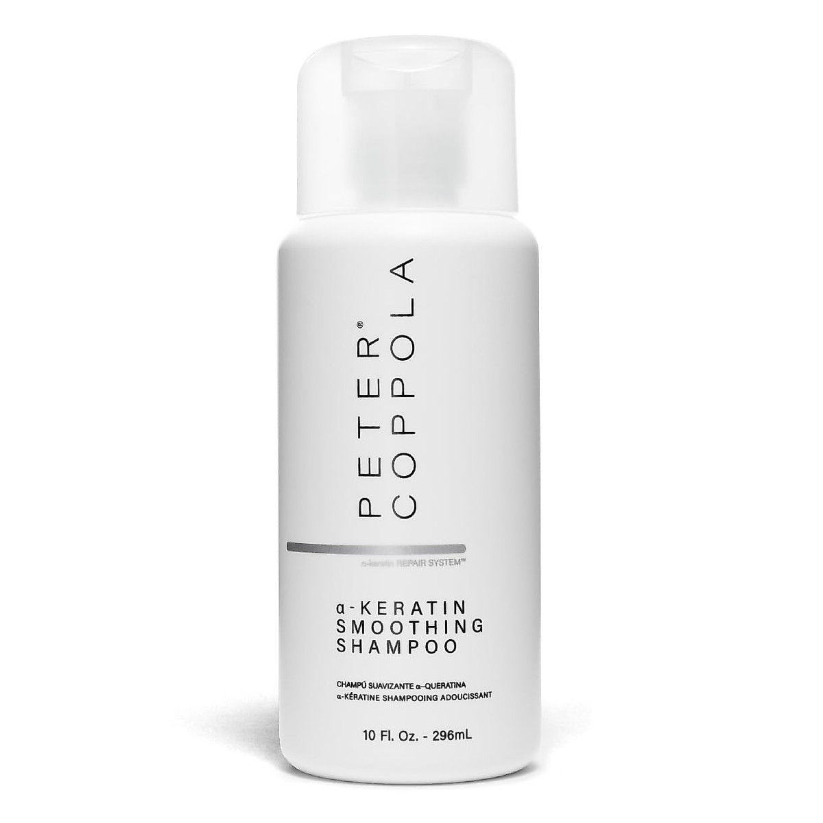 PETER COPPOLA A-keratin Smoothing Shampoo - Sulfate Free Shampoo Infused With Argan Oil, Avocado, And Hydrolyzed Keratin Smooths, Softens, & Hydrates Thick, Coarse, Frizzy Hair (10 Fl Oz)