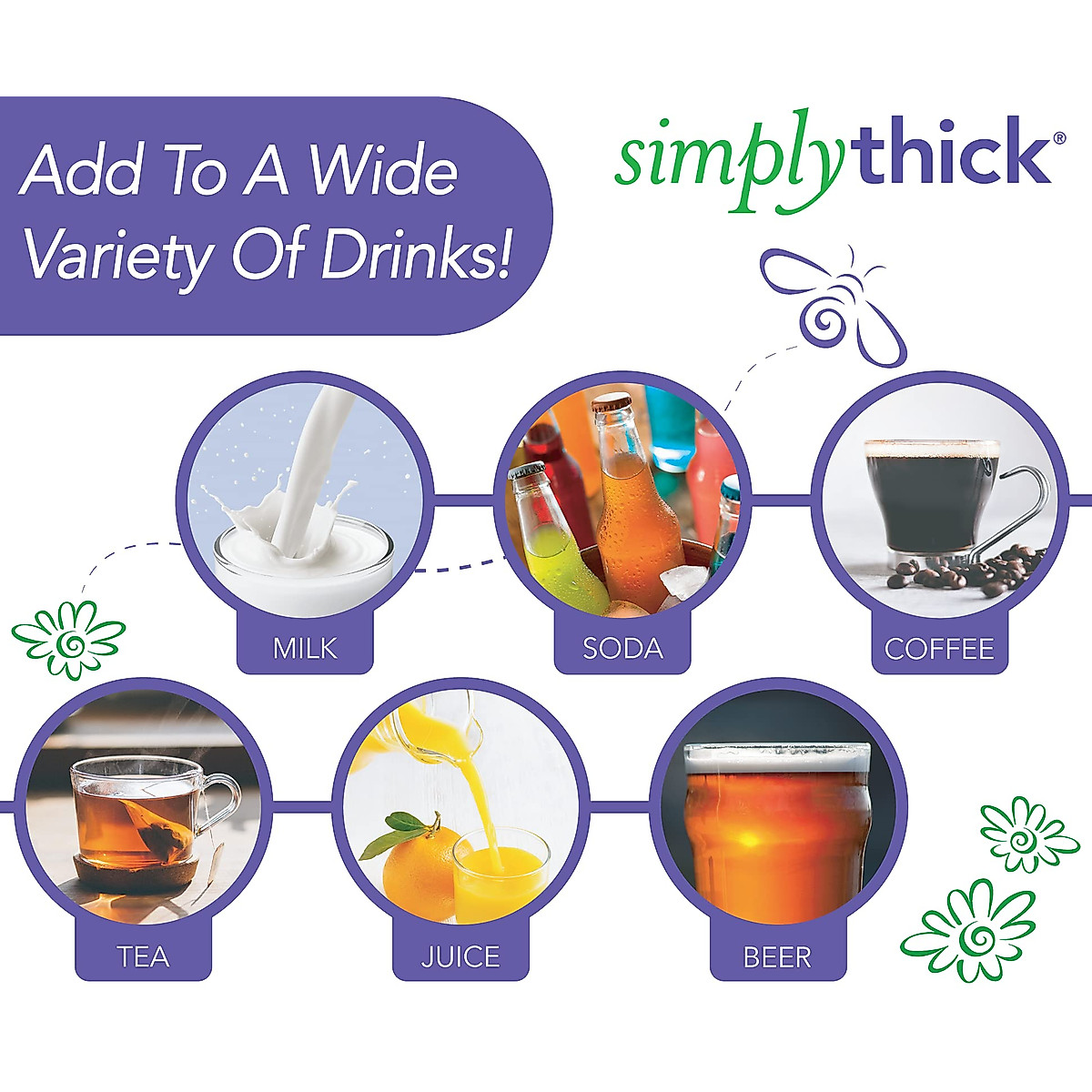 SimplyThick EasyMix | 200 Count of 6g Individual Packets | Gel Thickener for Those with Dysphagia & Swallowing Disorders | Creates an IDDSI Level 2 – Mildly Thick (Nectar Consistency)