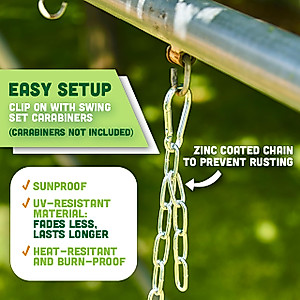 Deluxe High Back Full Bucket Toddler Swing with Exclusive Chain & Triangle Dip Pinch Protection - Green - Squirrel Products