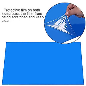 Pangda 9 Pack Gel Filter Colored Correction Gel Light Filter Transparent Color Film Plastic Sheets, 11.7 by 8.3 Inches (Blue)