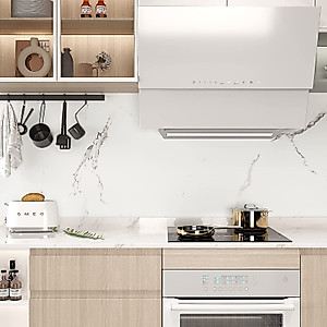 VEELIKE 15.7''x118'' White Marble Contact Paper for Countertops Waterproof Self Adhesive Matte Marble Wallpaper Peel and Stick Countertops for Kitchen Counter Top Covers for Bathroom Table Cabinets