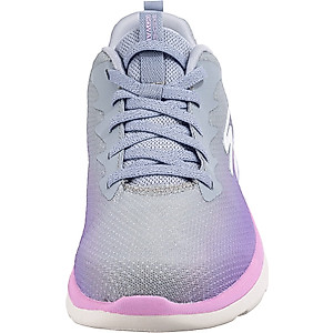Skechers Women's GO Walk AIR 2.0-Quick Breeze Sneaker, Gray/Lavender, 9.5