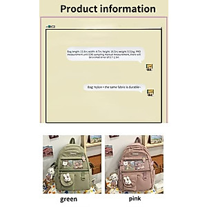 Large Backpack Women Students Carry On Backpack Hiking Backpack Outdoor Sports Rucksack Casual Daypack School Bag (Blue with rabbit)