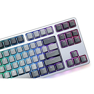 DROP CTRL High-Profile Mechanical Keyboard — Tenkeyless TKL (87 Key) Gaming Keyboard, Hot-Swap Switches, Programmable, Backlit RGB LED, USB-C, Doubleshot PBT, Aluminum (Gray, Cherry MX Brown)