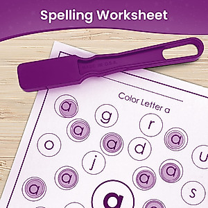 MR CHIPS Made in USA Bingo Magnetic Wand & ¾ Inch Purple Plastic Chips with Metal Rings - 100 Upgraded Pieces Bingo Chips Magnetic, Support American Jobs